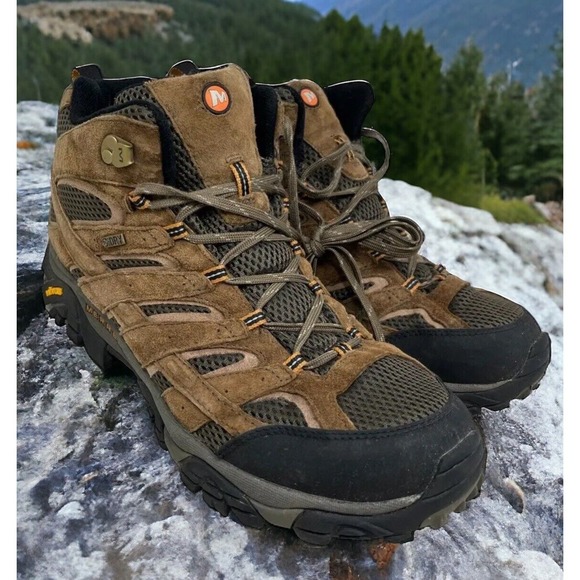 Merrell | Shoes | Merrell Moab 2 Mid Waterproof Hiking Boots Brown ...